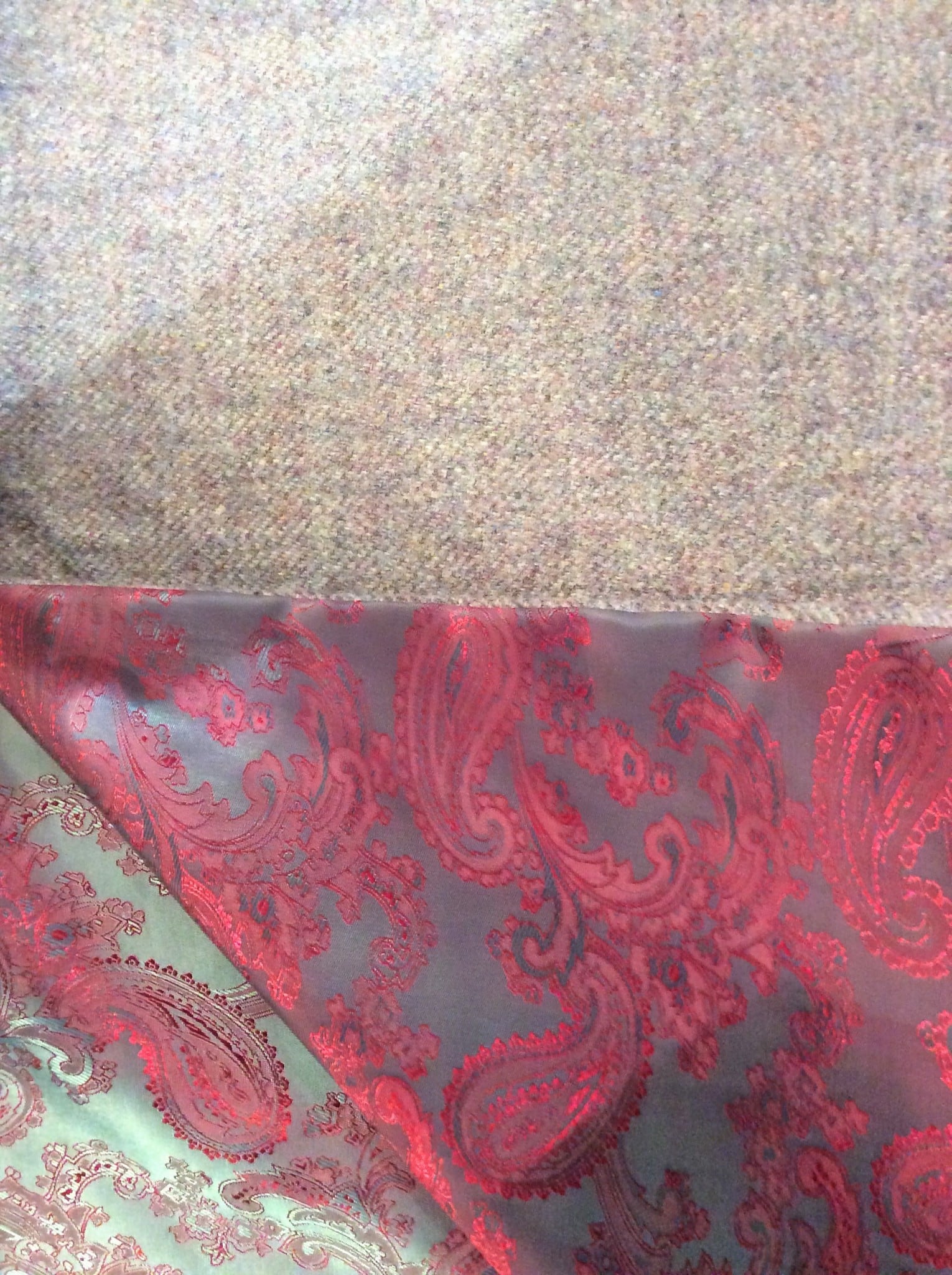 Soft Heather Tweed with Paisley lining - Galijah